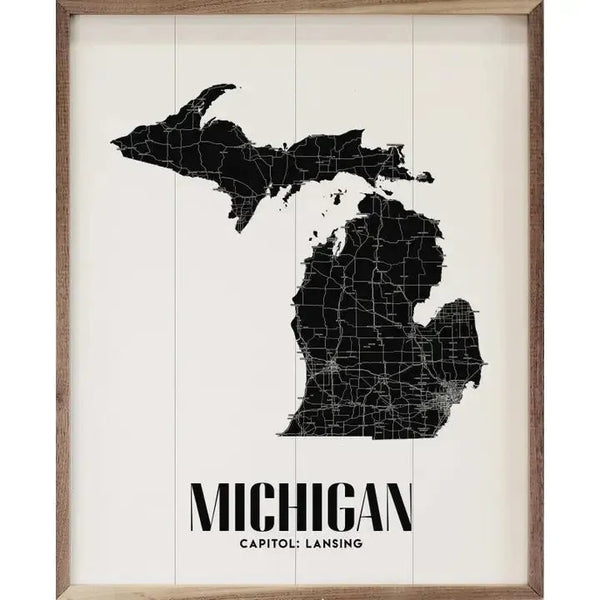 Michigan State Print – Fast Shipping
